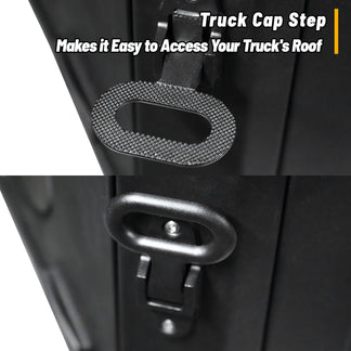 OPENROAD Truck Cap with Full Wing Doors, Extra-Large Storage, and LED ...