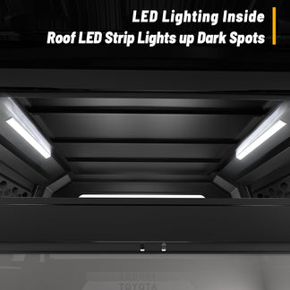 OPENROAD Truck Cap with Full Wing Doors, Extra-Large Storage, and LED ...
