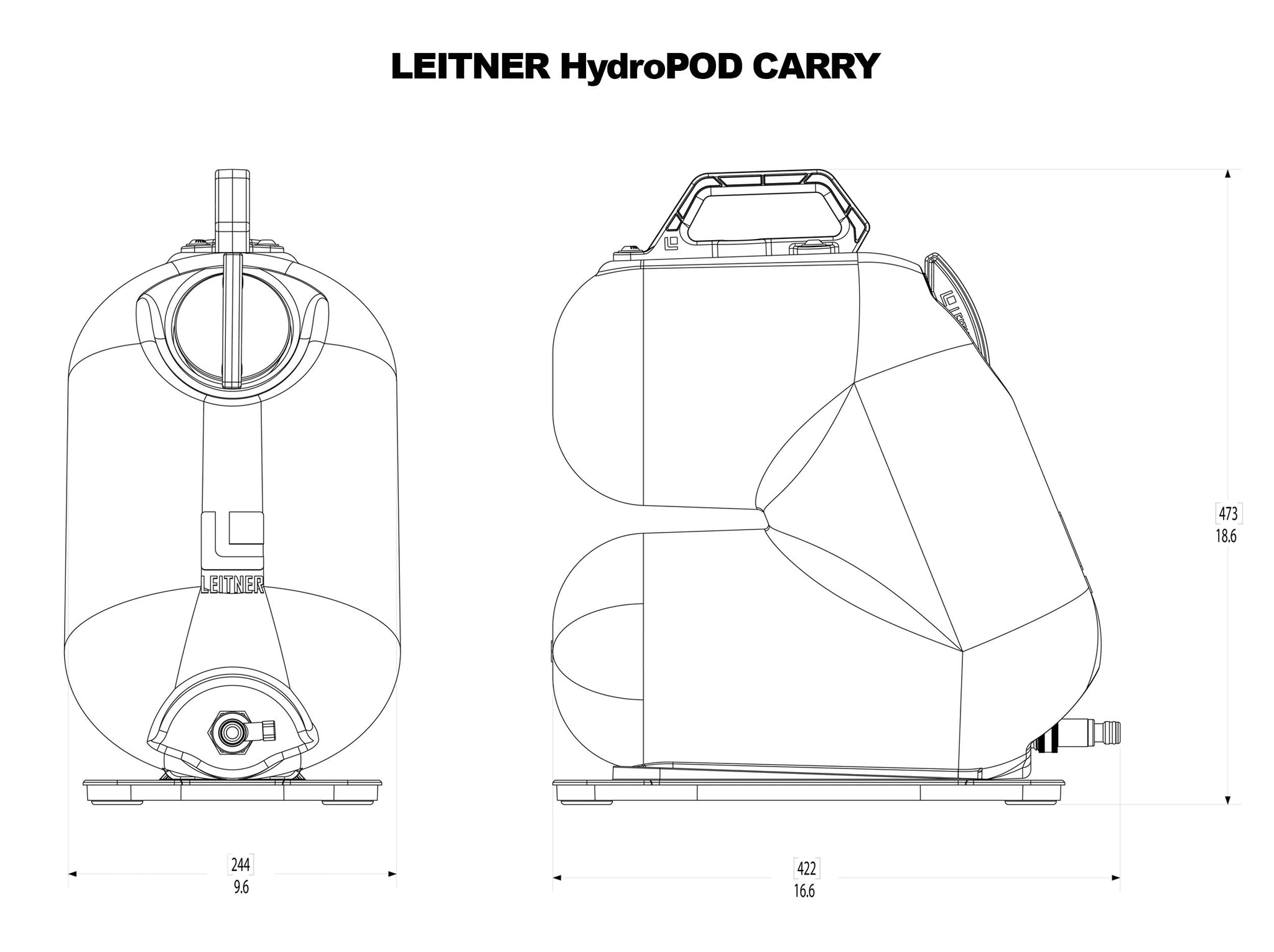 HydroPOD CARRY Portable Shower Kit – Live More Outside