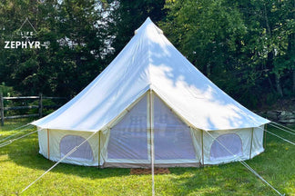 Life inTents Zephyr 19' Canvas Bell Tent - Ultimate Outdoor Luxury ...