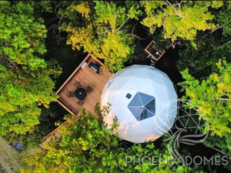 DELUXE | 4-Season Glamping Geodesic Dome Package | Phoenix Domes – Live ...